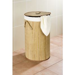 Houten wasmand Bamboo rond en houten wasmanden | Bad-winkel.nl